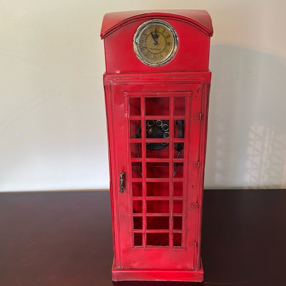 Wall Decor | British London Red Telephone Booth Decorative Metal ...